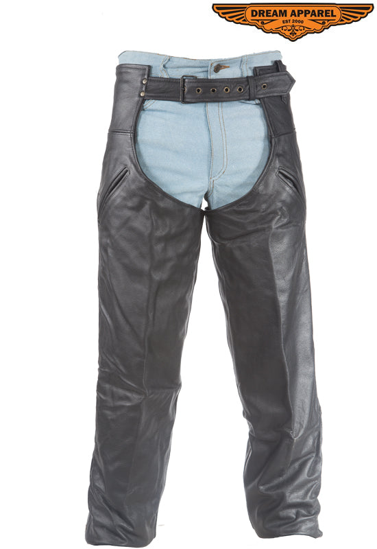 One Panel Motorcycle Chaps – Leather Super Center